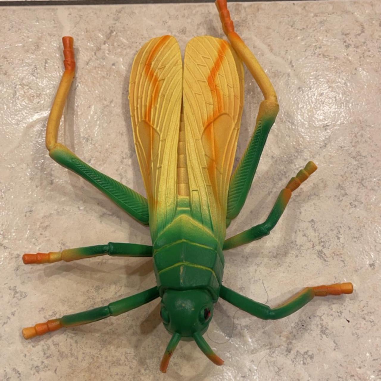 Collectible vintage Jumbo plastic grasshopper 8”... - Depop