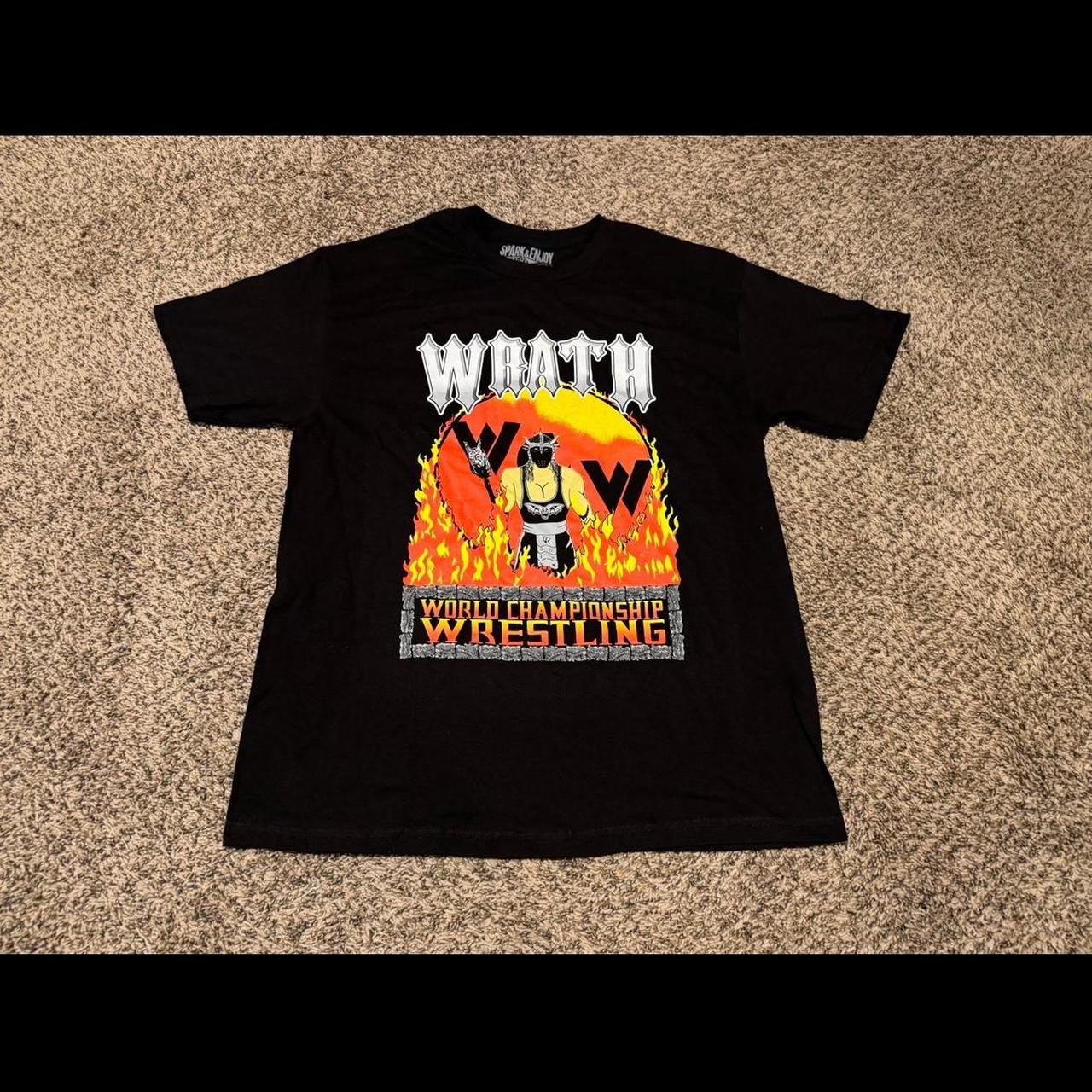 WCW Wrath Reprint Vintage Wrestling Tee Spark And... | Depop