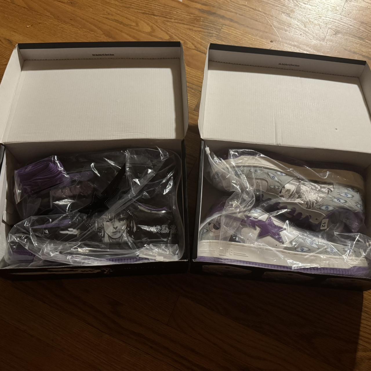 2 Custom Anime Bapestas By Void -Size 11 Both... - Depop