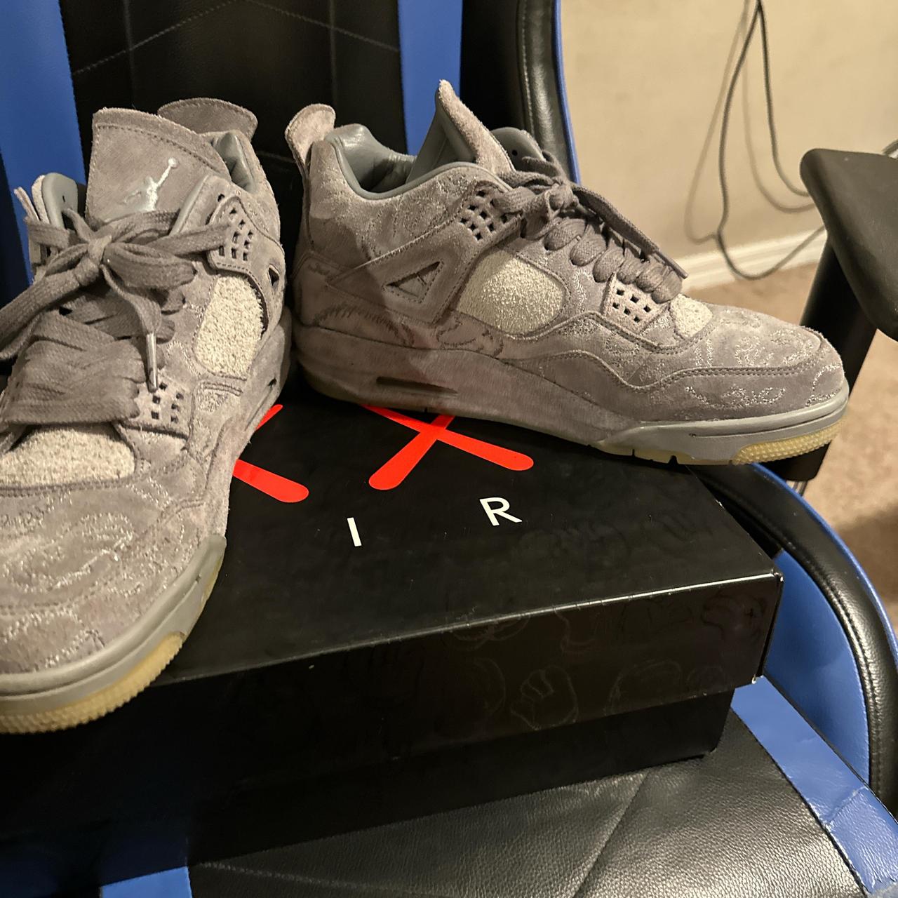 Jaws Jordan 4 gray - Depop