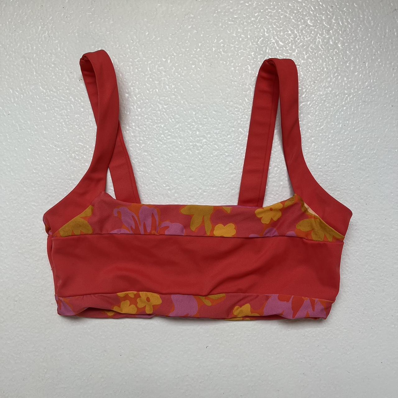 Beach Riot Swim Hula Hibiscus Top New With Tag:... - Depop