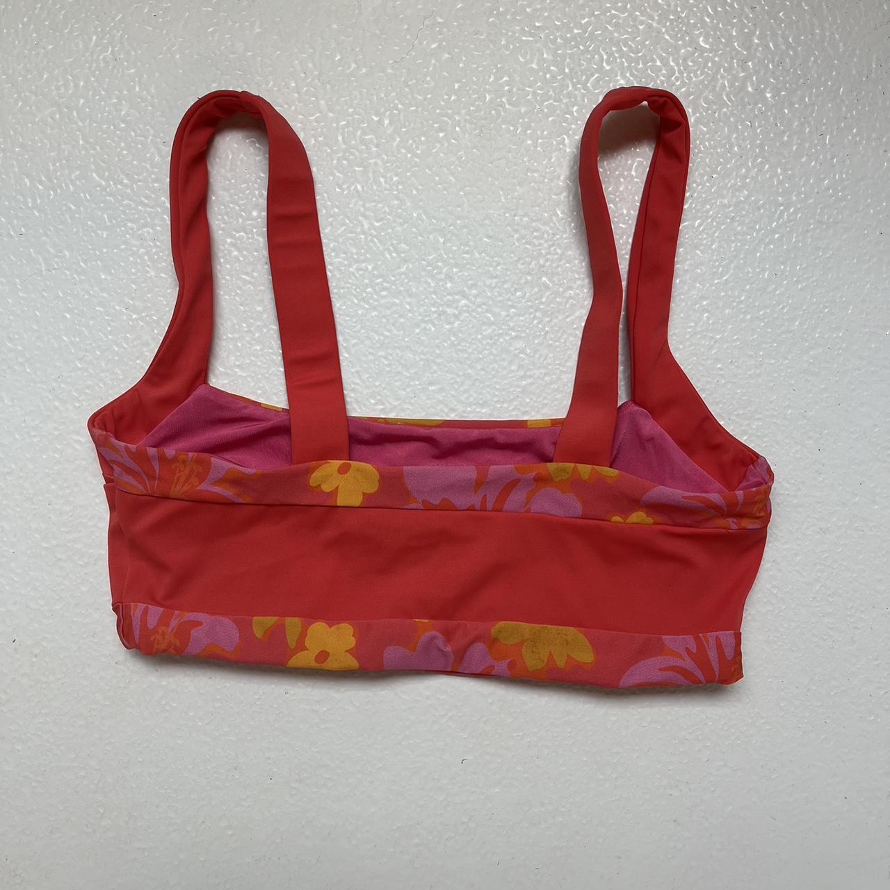 Beach Riot Swim Hula Hibiscus Top New With Tag:... - Depop