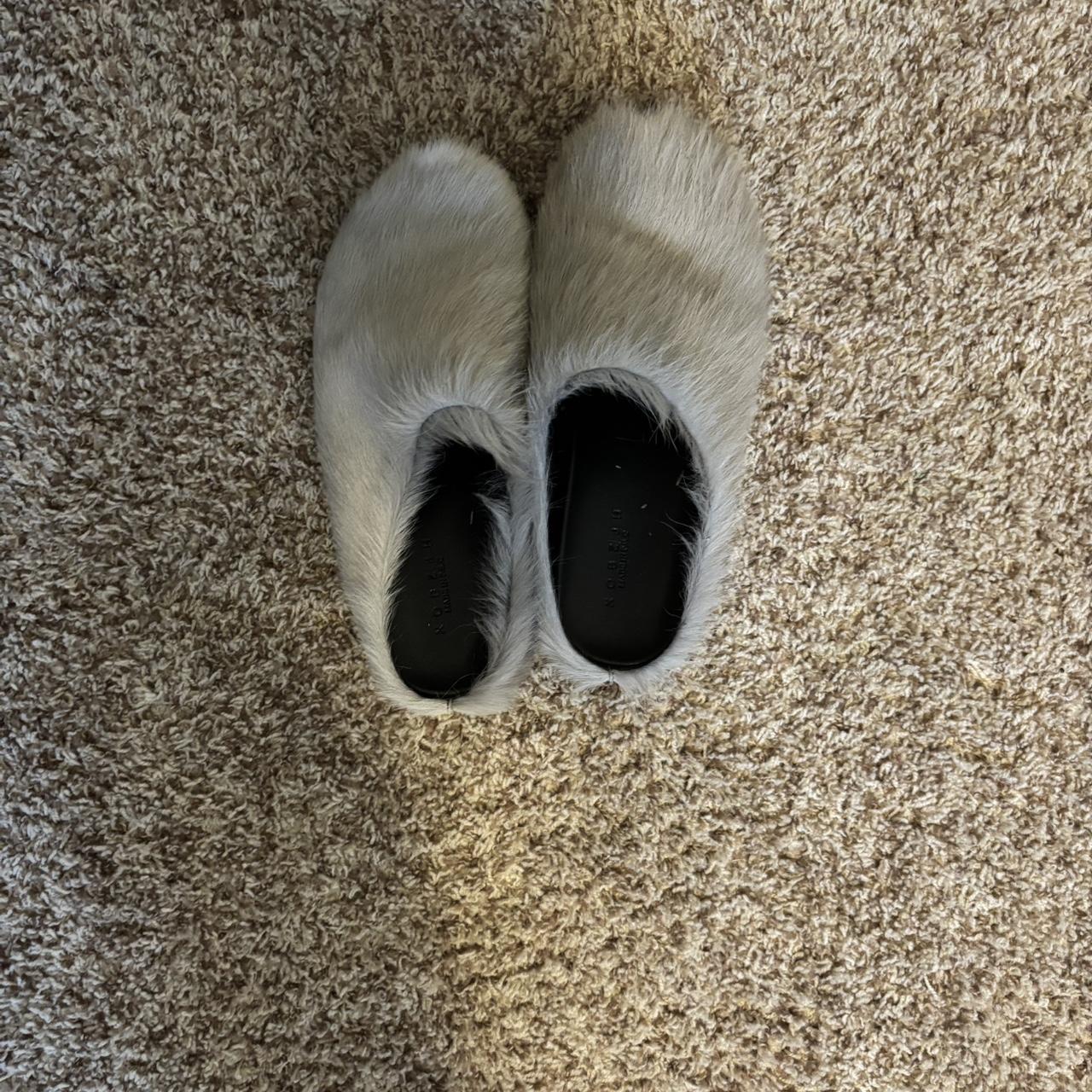 Grey Marni slides Been used a couple times,not beat... | Depop