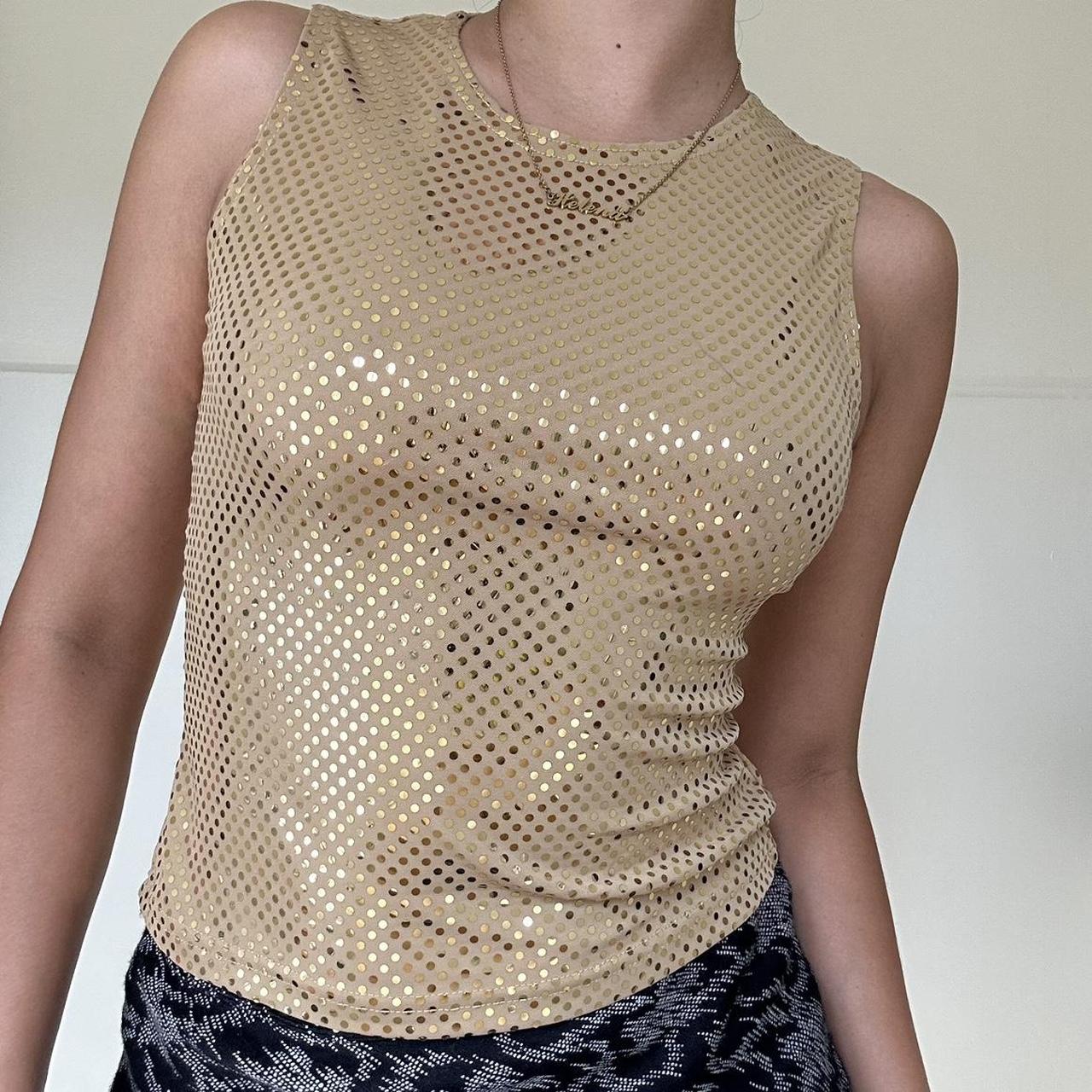 Women's Gold Top | Depop