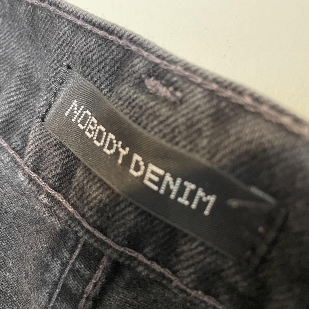 Nobody denim Andi Jean in washed black. Hi rise,... - Depop