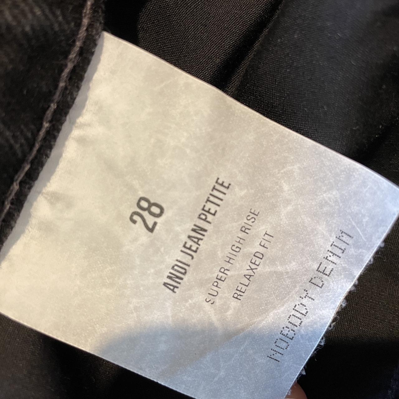 Nobody denim Andi Jean in washed black. Hi rise,... - Depop