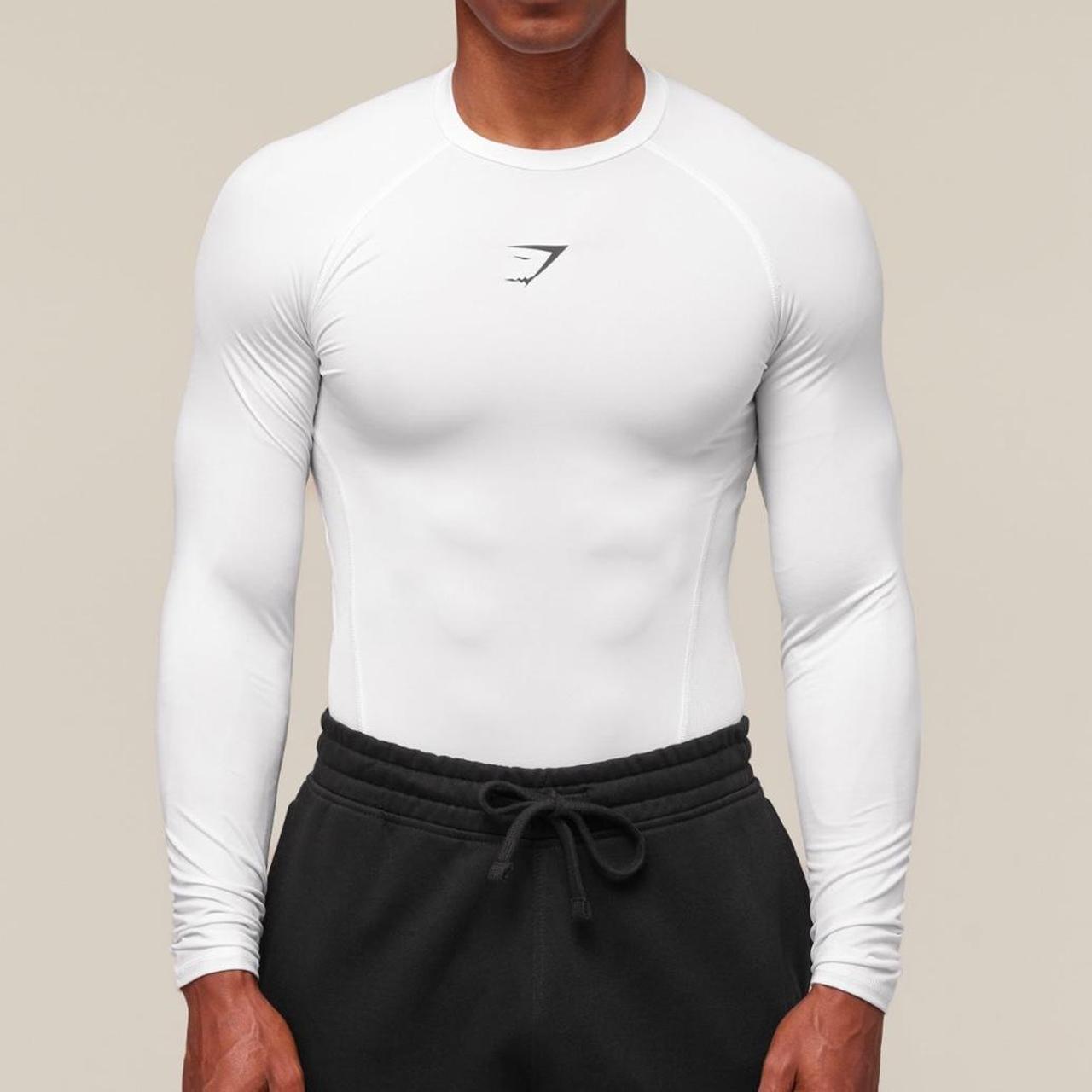 Gymshark Element baselayer white long sleeve Size... | Depop