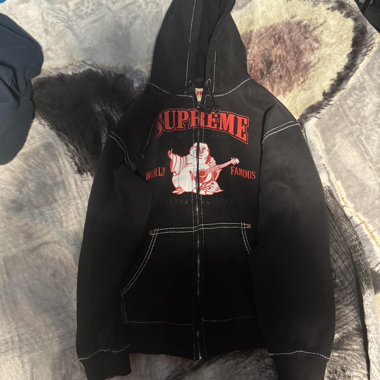 Supreme true religion zip up Size large - Depop