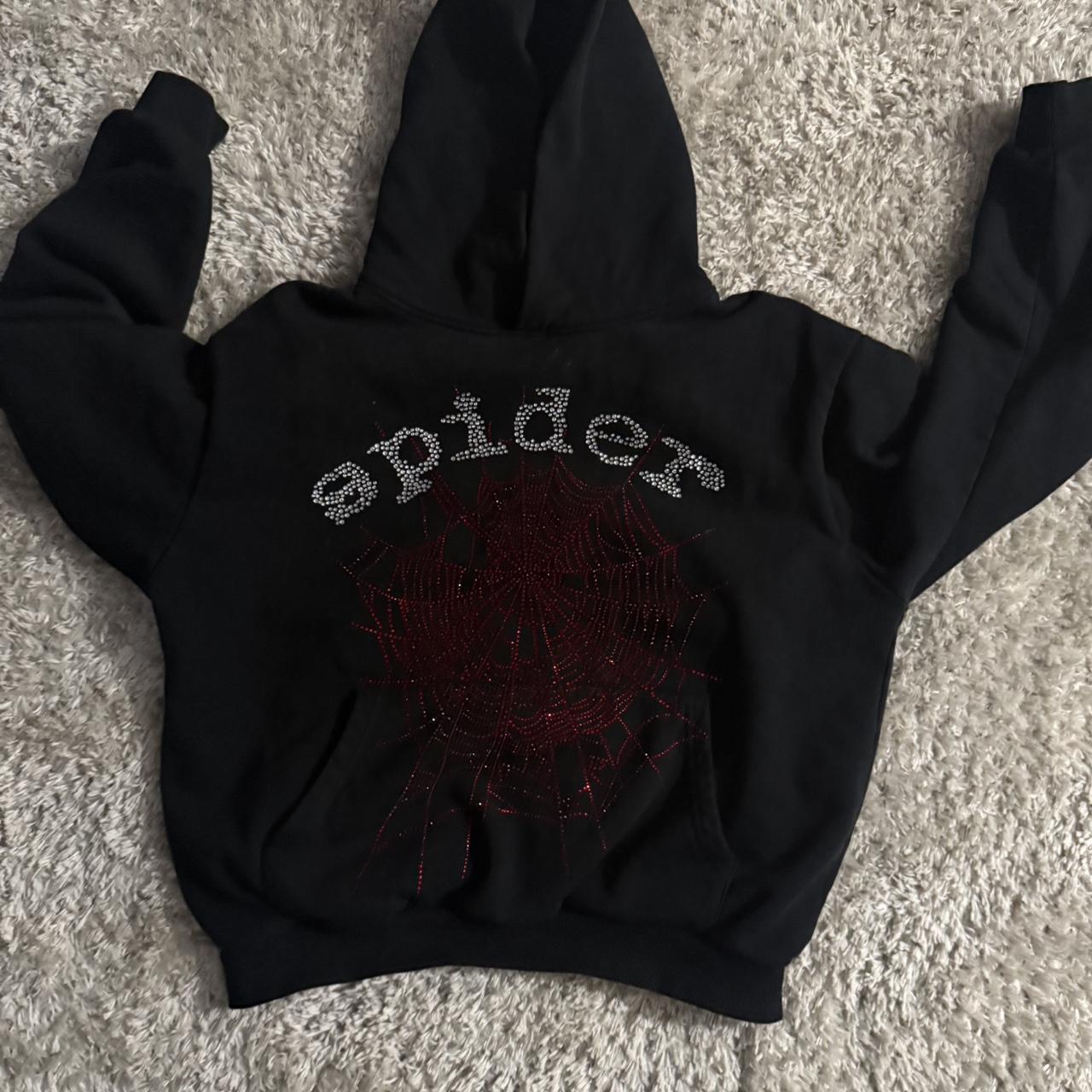 Spider hoodie rhinestones Accepting offers | Depop