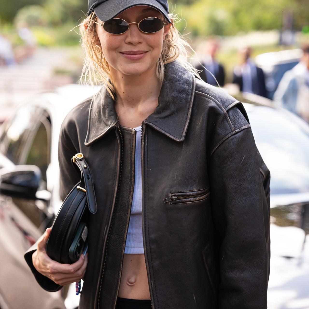 Viral Mango distressed leather jacket, as seen on... - Depop