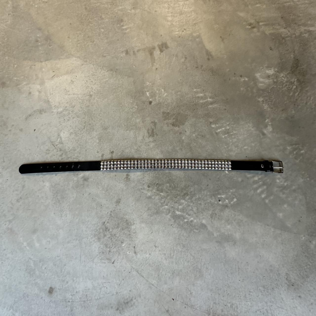 Empyre Black and silver rhinestone belt... - Depop