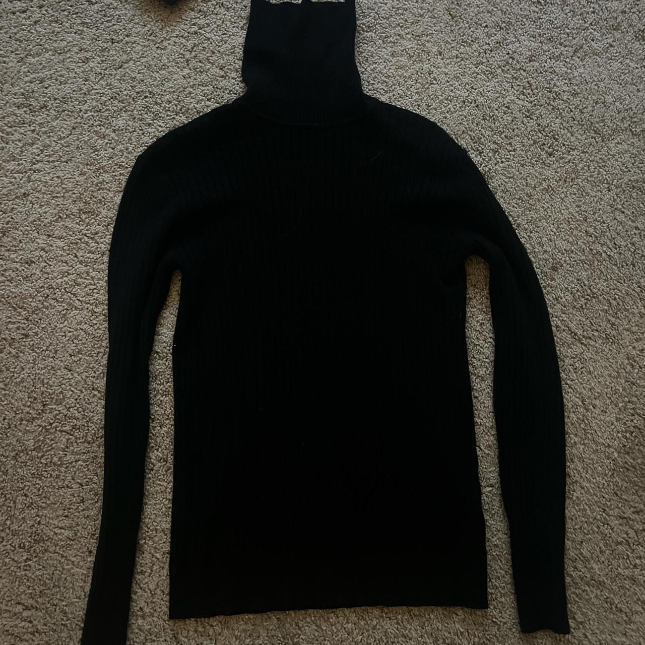 Heavyweight black turtleneck - Depop