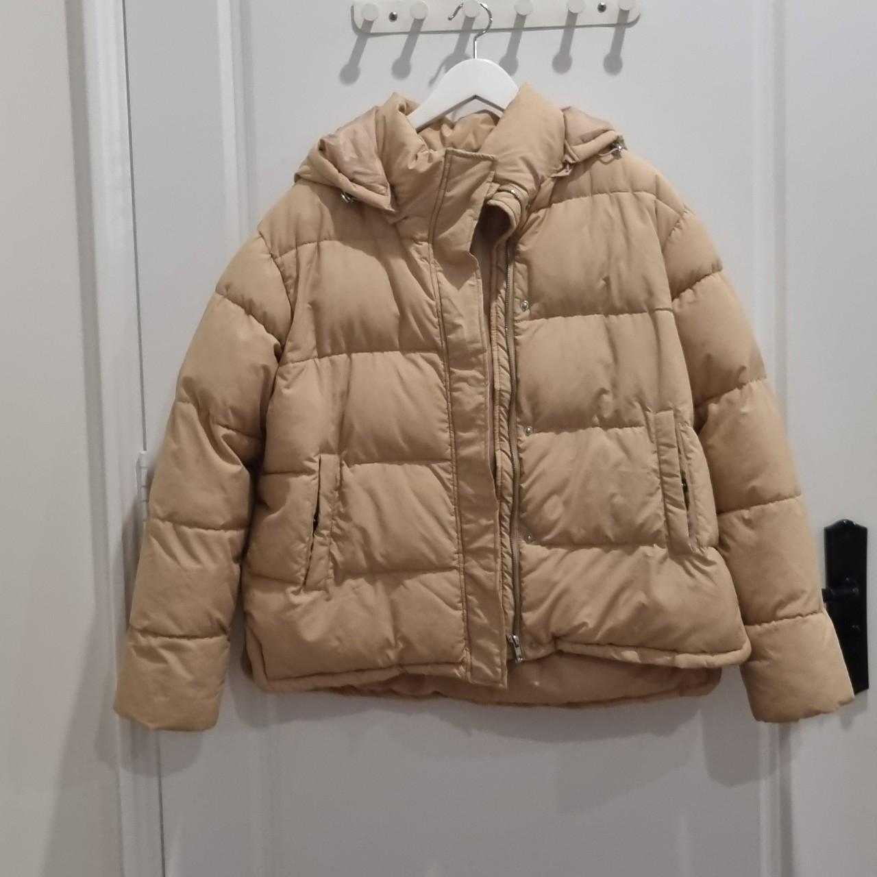 Seed cream Puffer jacket Size 12..would fit 8, 10... | Depop