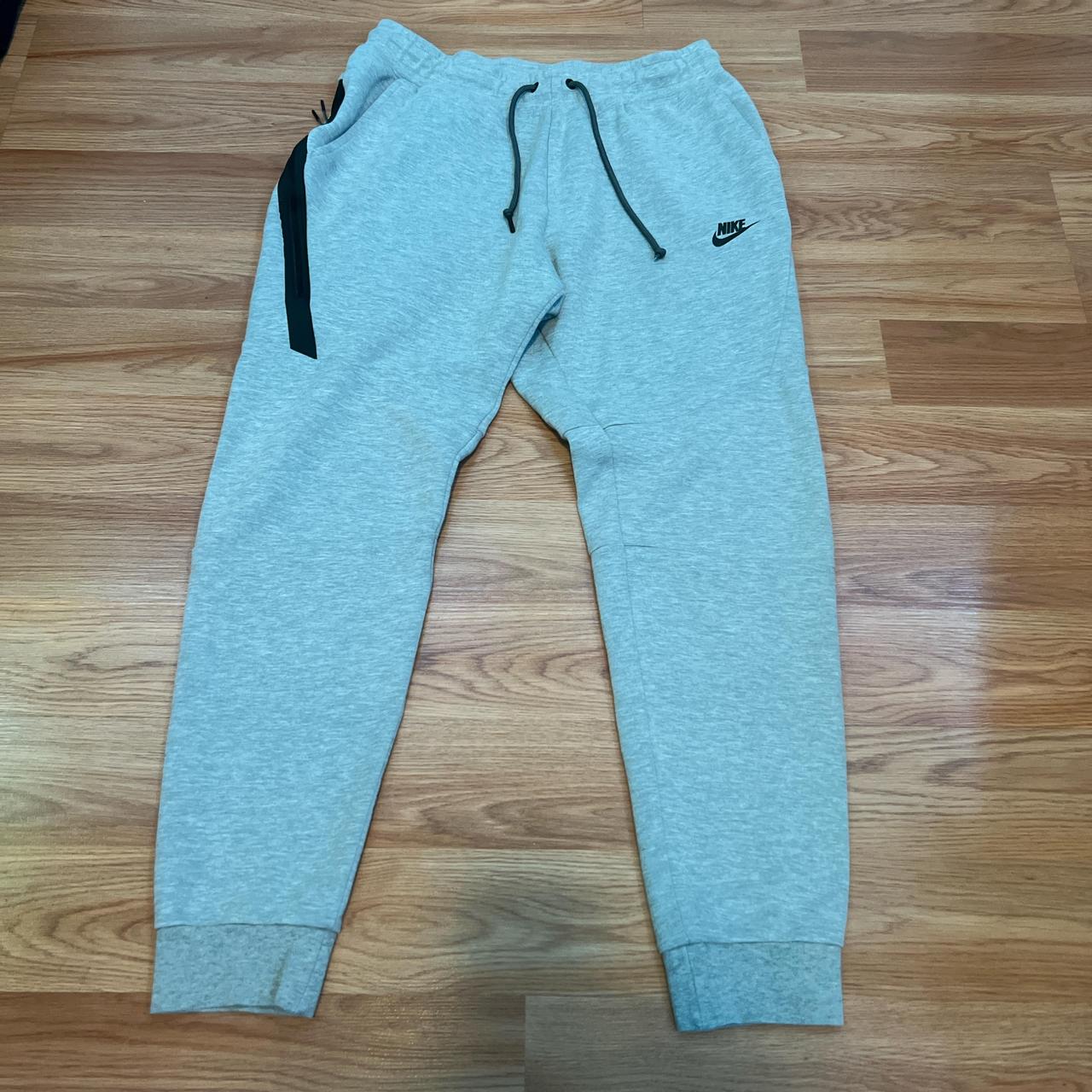 gray nike tech sweats medium dm for questions no... | Depop
