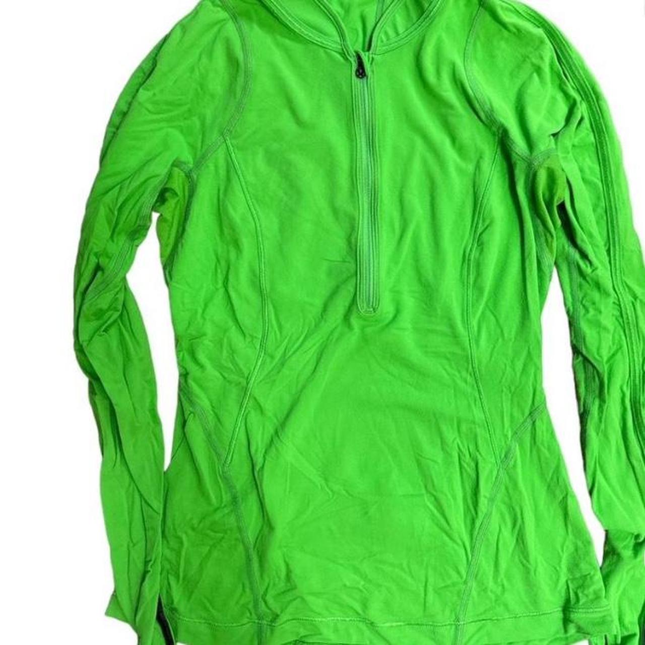 Lululemon Green Zip Up Super cute and flattering.... - Depop