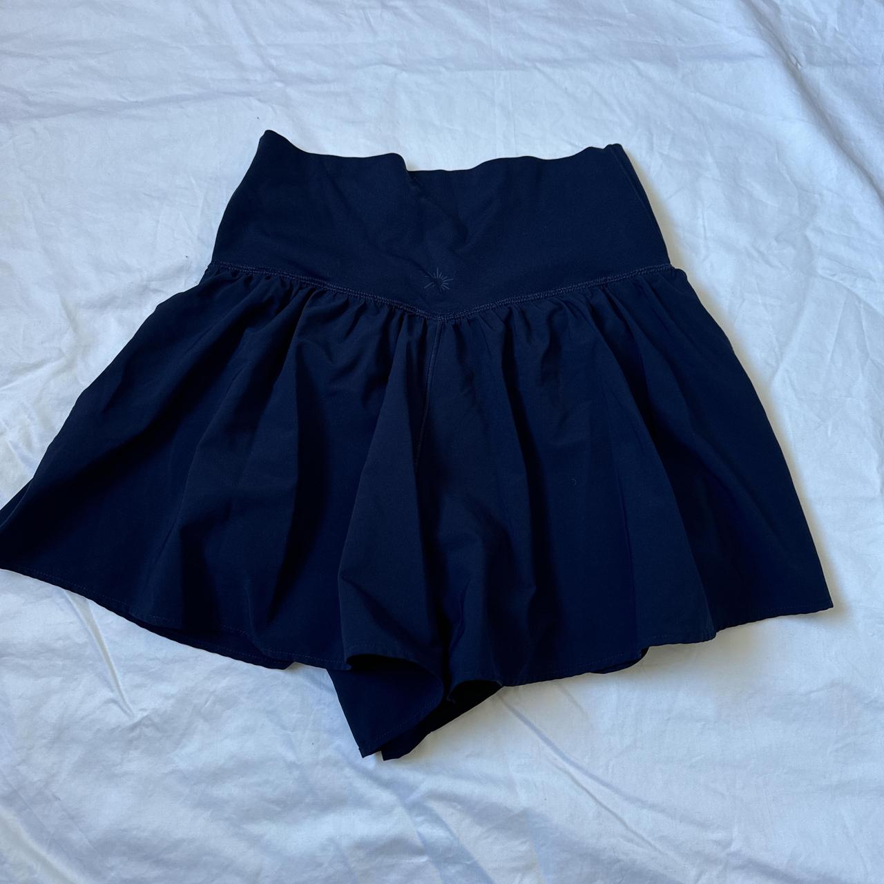 Aerie navy blue flowy shorts Never worn Size XS - Depop