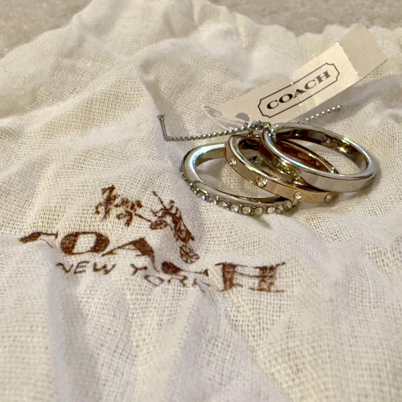 Set of three Coach rings! Brand new with... | Depop