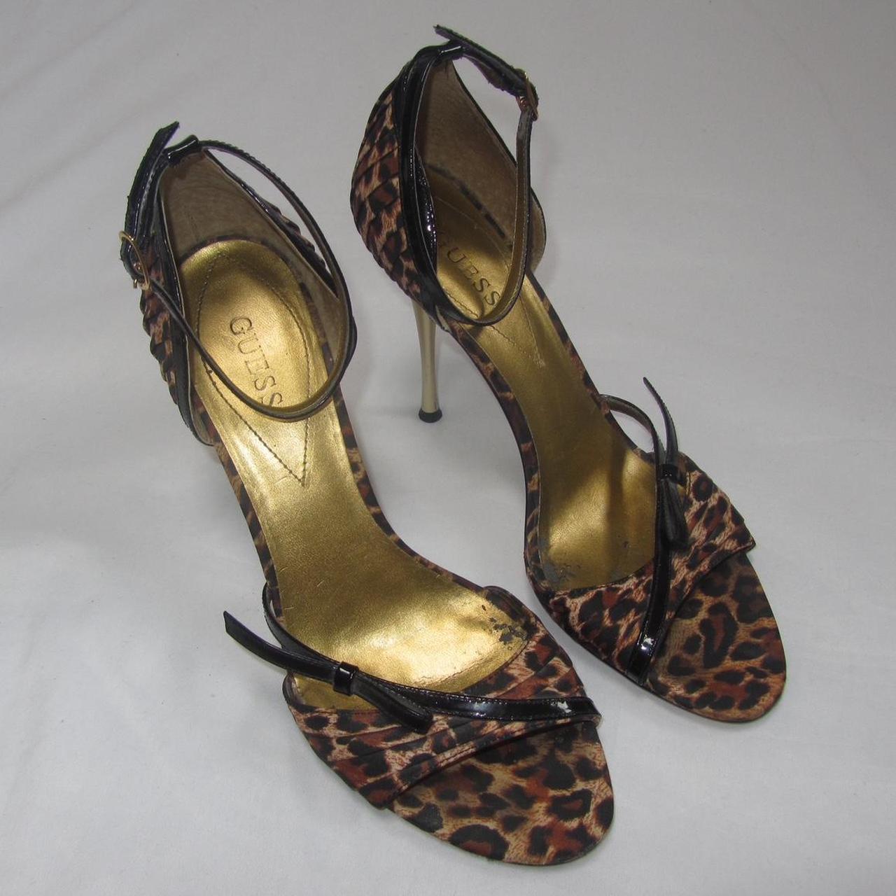 y2k cheetah heels🍸classic high pumps with stem heel,... - Depop