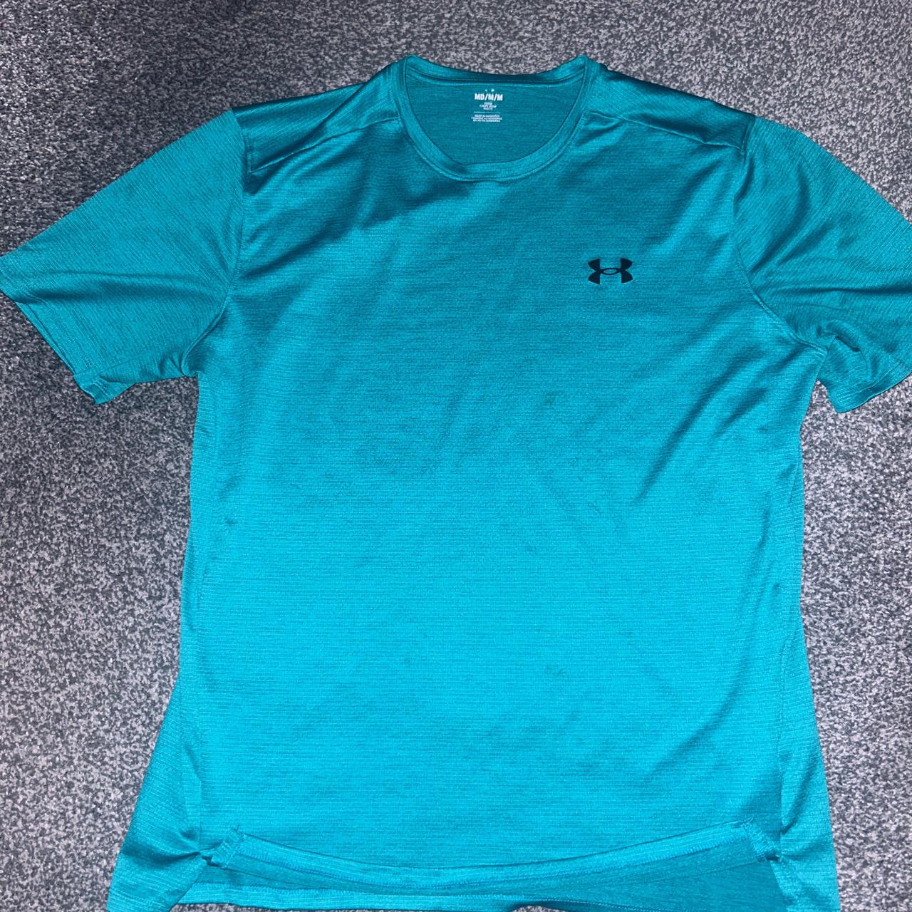 Under Armour blue gym top Size: medium Hardly worn... | Depop