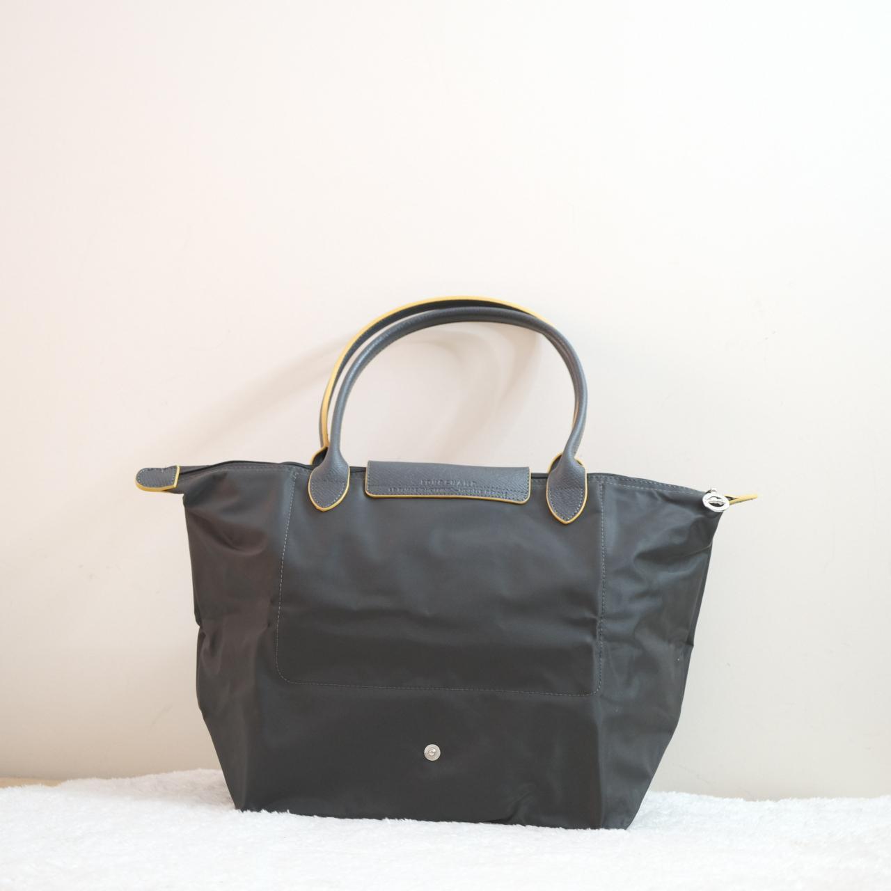 Large Graphic Grey longchamp le pliage club... - Depop