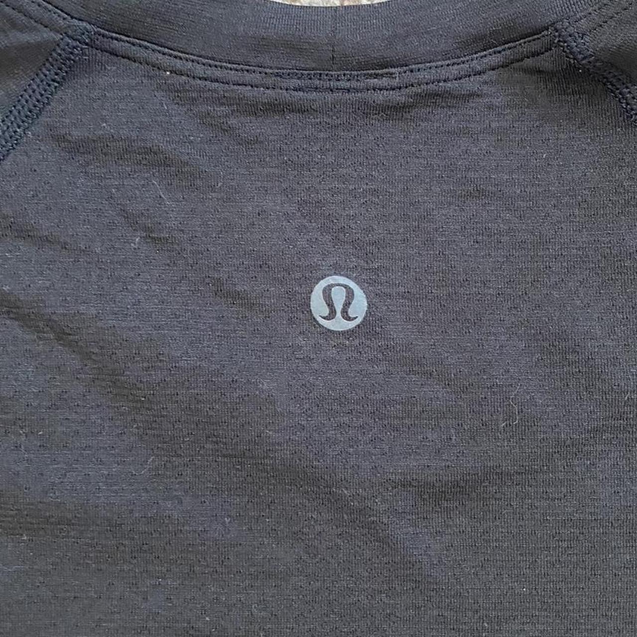 Lululemon Black long sleeve top with thumb holes on... - Depop