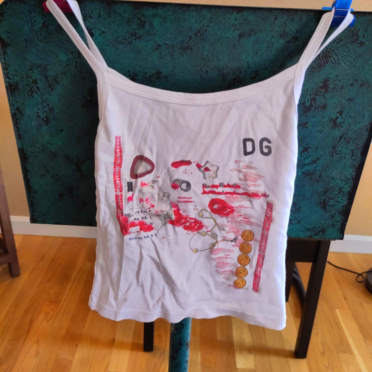 cotton, baby ribbed tank for band *Daisy Grenade*,... - Depop