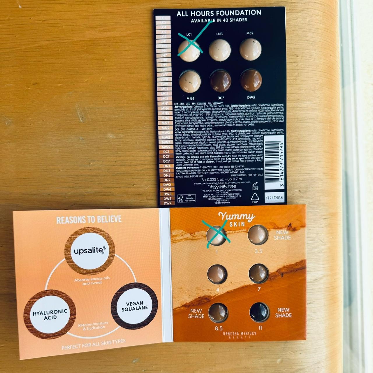 Sephora Foundation Samplers - YSL All Hours... | Depop