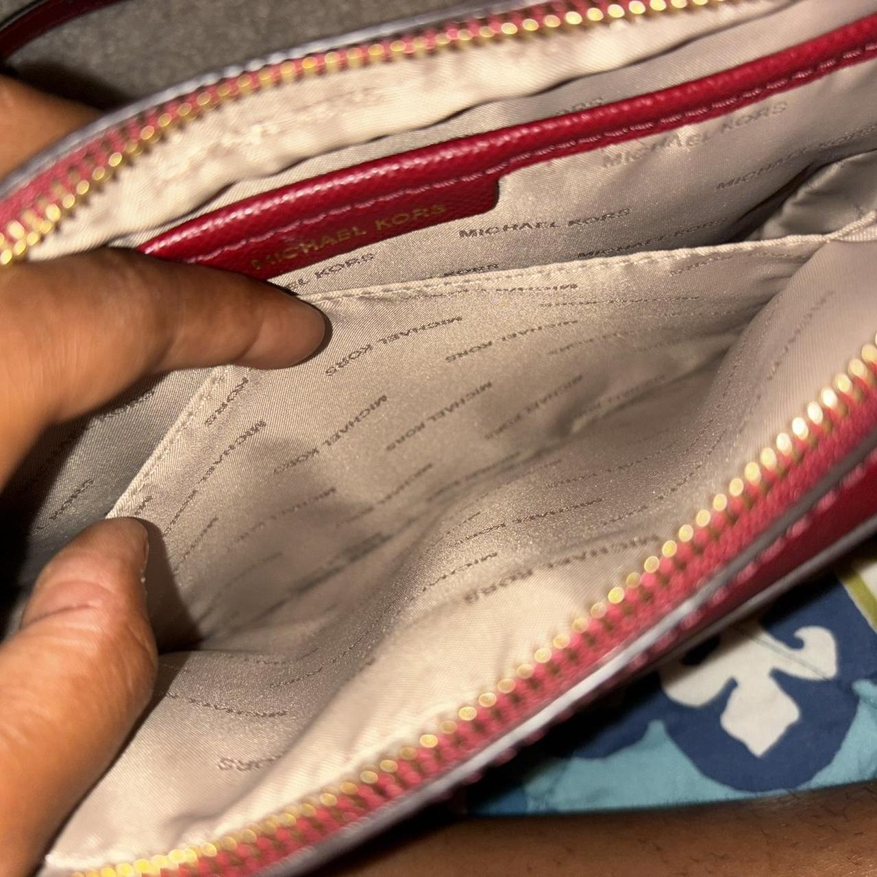 Michael Kors red camera bag Excellent condition!!... - Depop