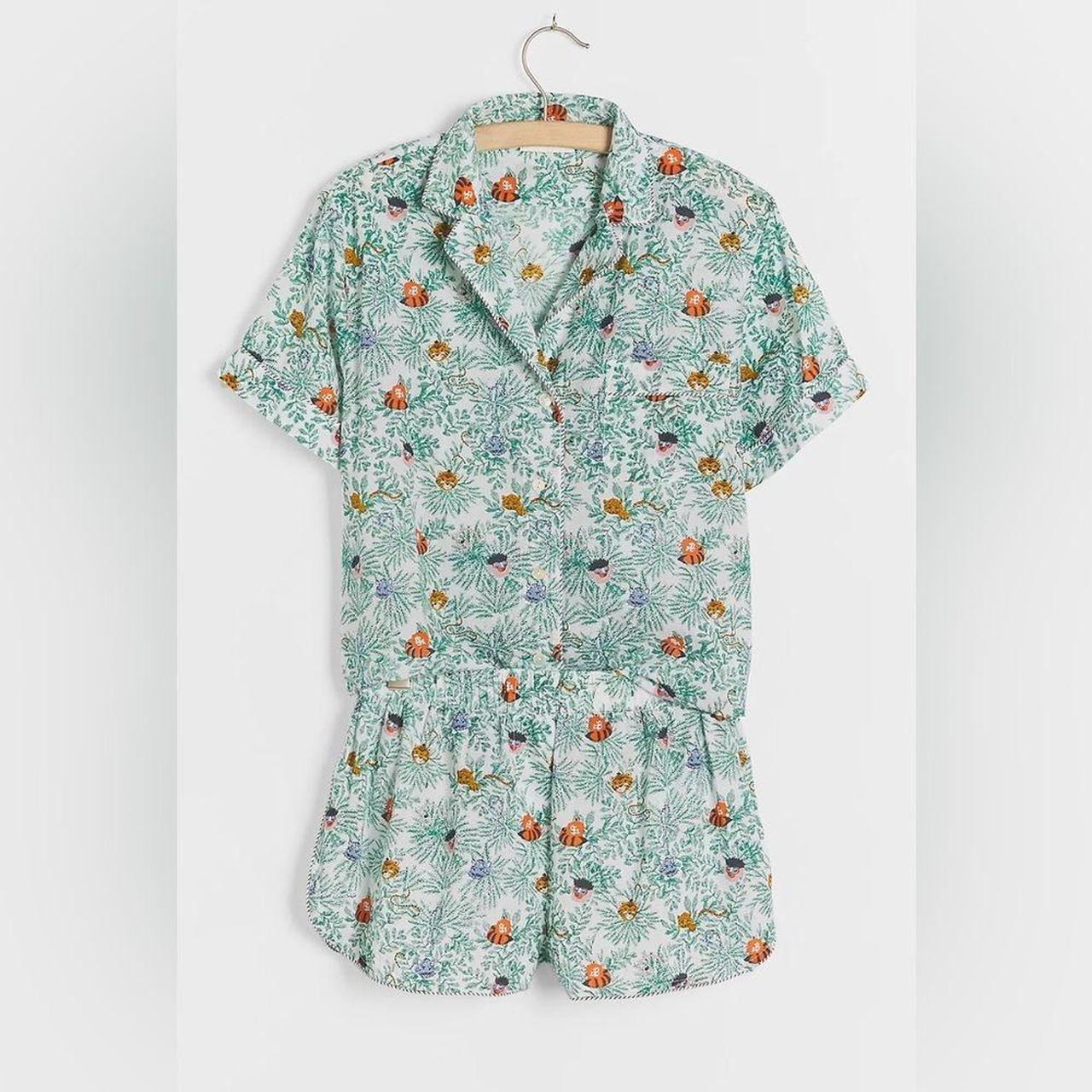 Roller Rabbit Heads and Tails Pajama Set Size Small... - Depop