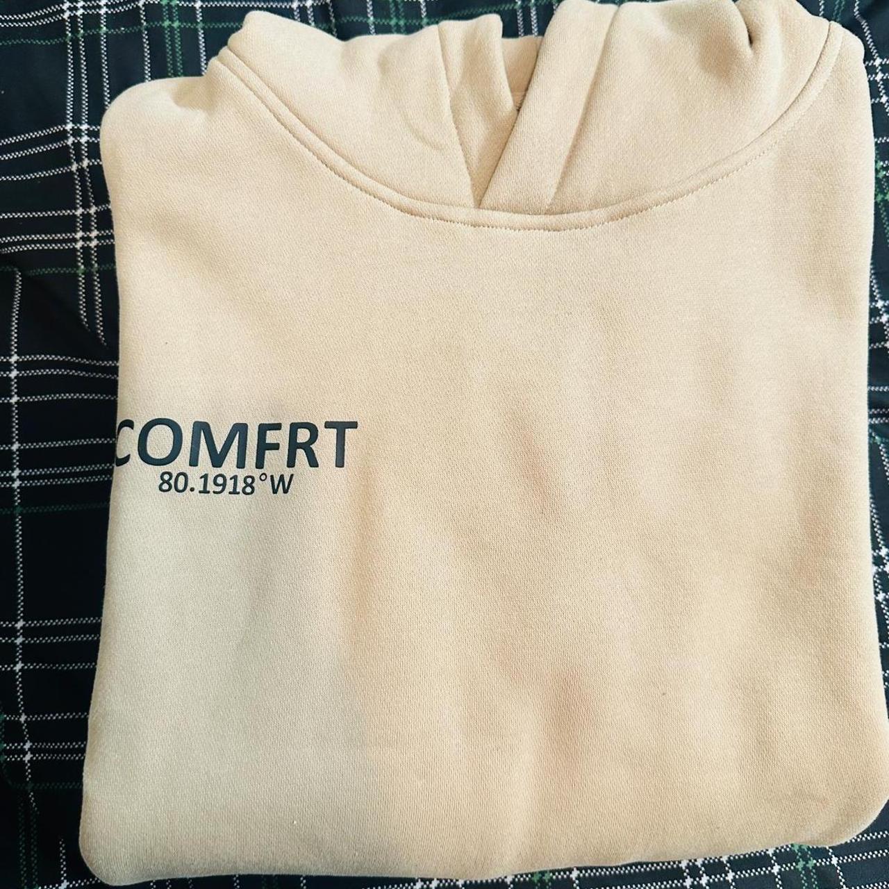 Comfrt sand color hoodie brand new bought it but... | Depop