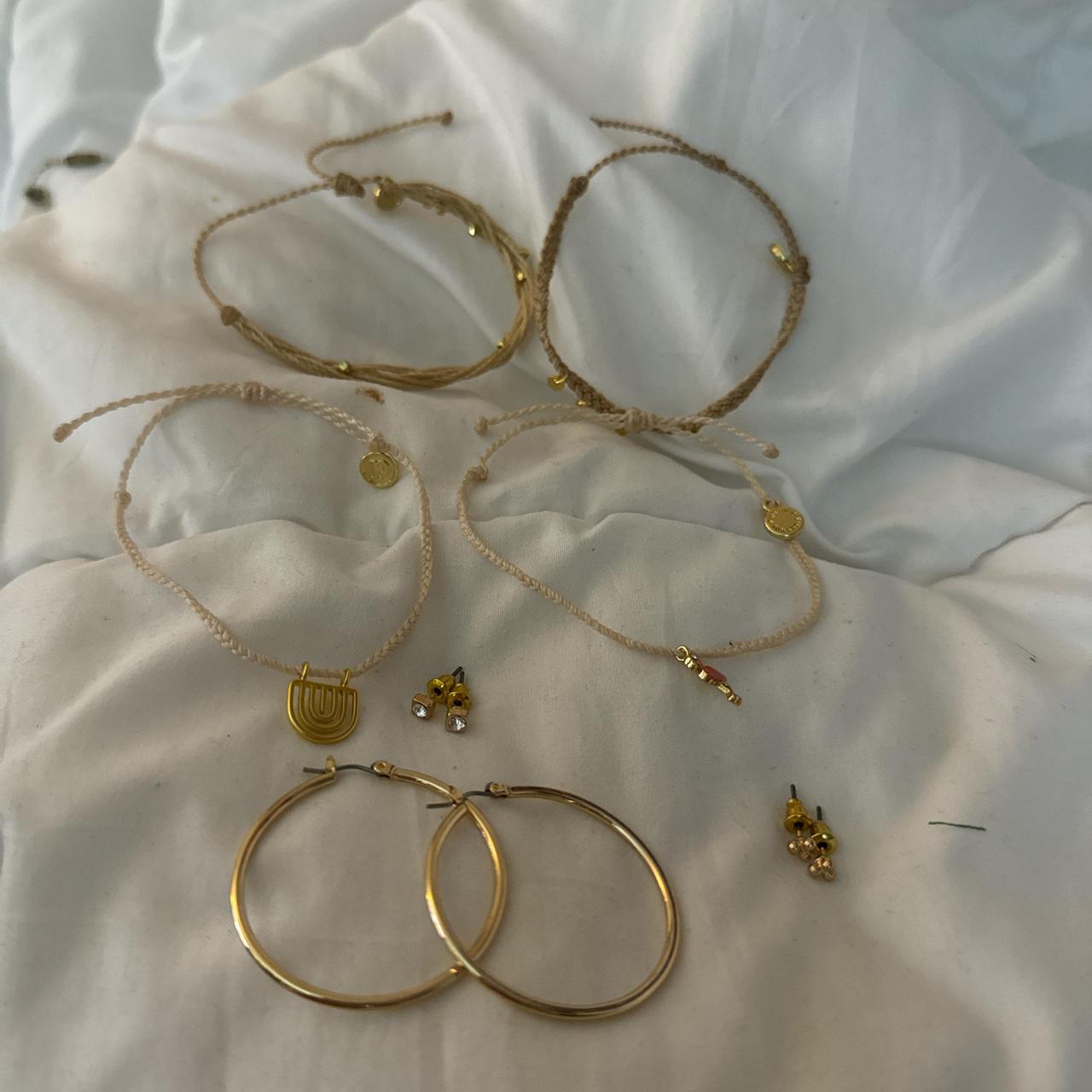 gold jewelry bundle - Depop