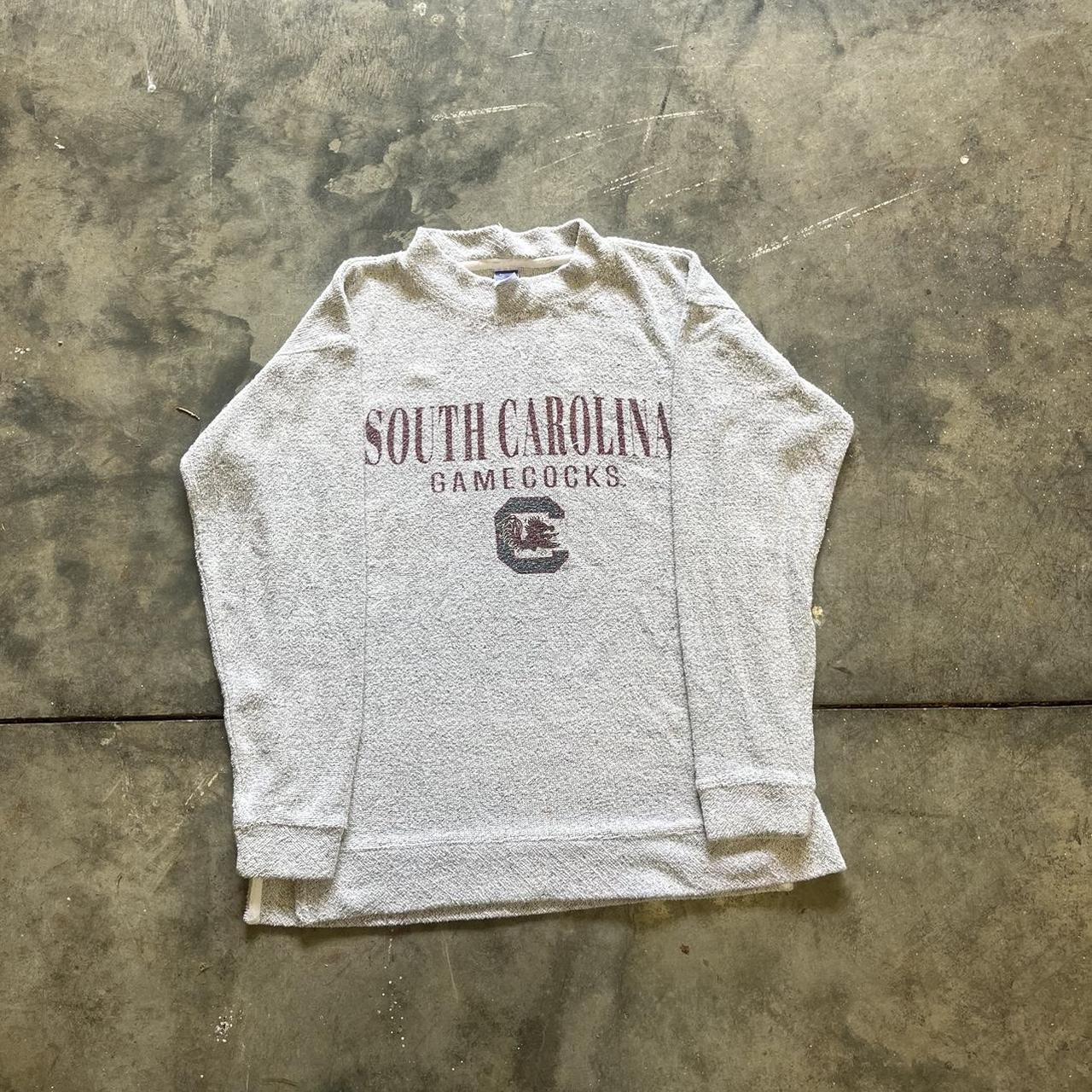 1990s South Carolina Gamecocks grey and white... - Depop
