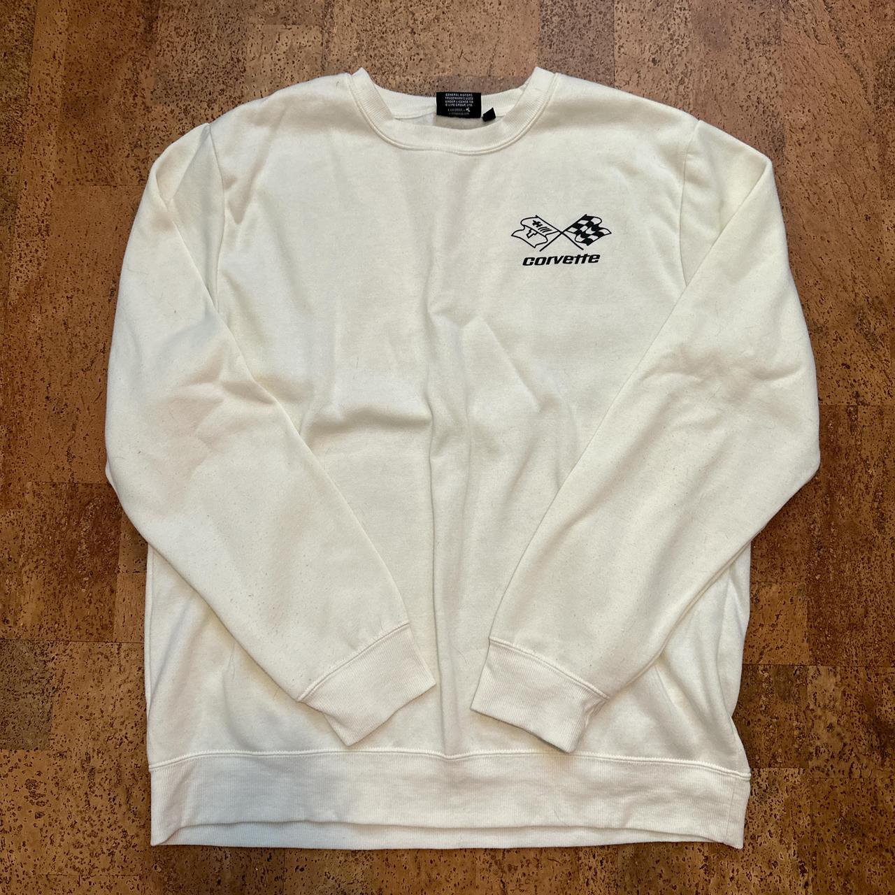 Cream Color lg. Corvette Crewneck Sweatshirt #GM... - Depop