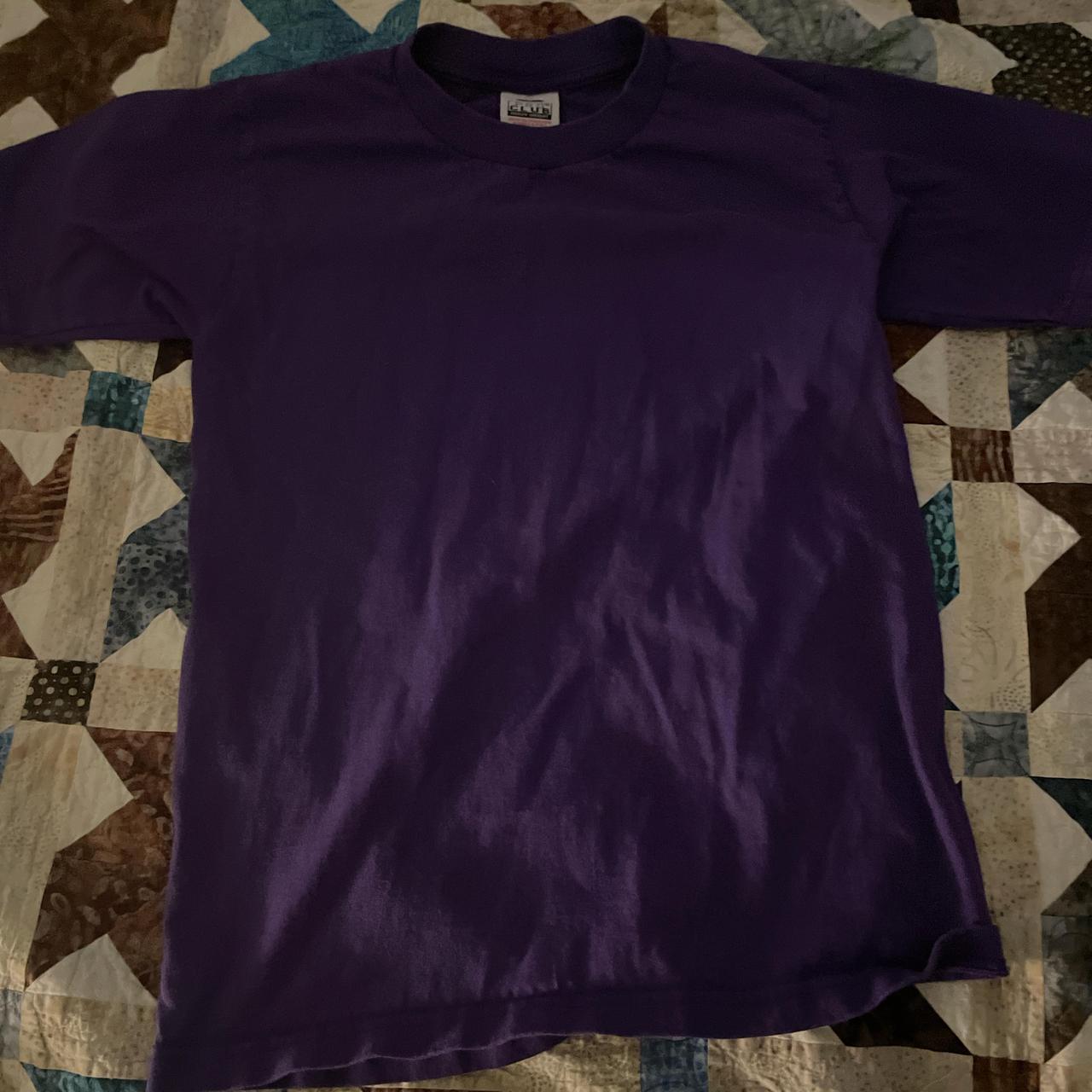 Purple pro club crew neck size small | Depop