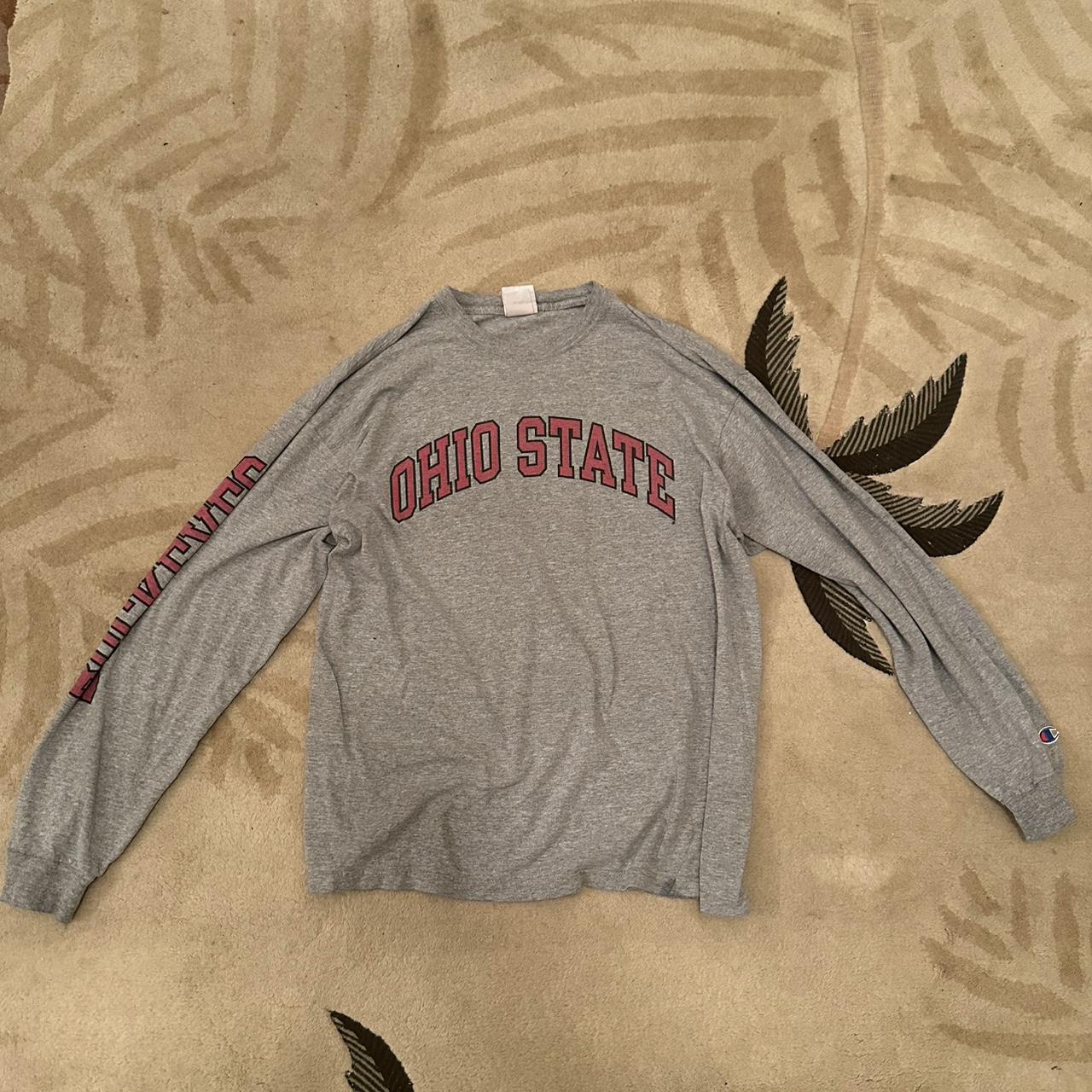 Grey Champion Ohio State Buckeyes long sleeve. Tag... | Depop