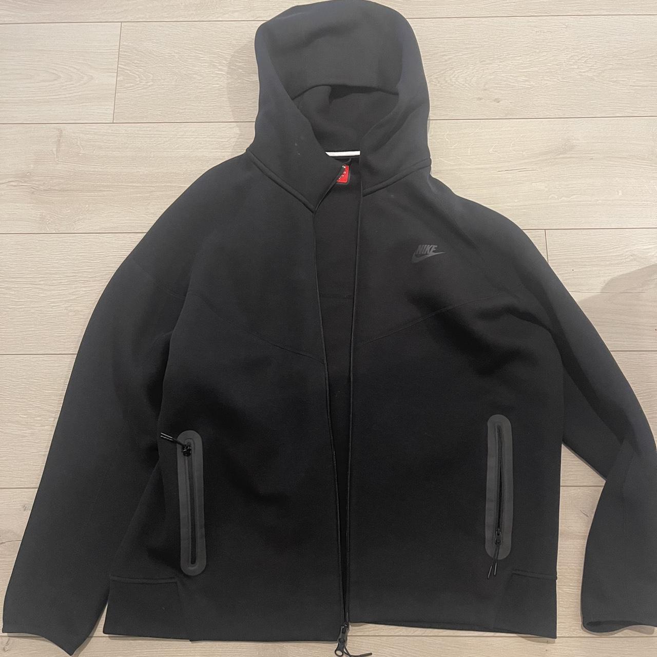 Nike Tech Fleece black hoodie - Depop
