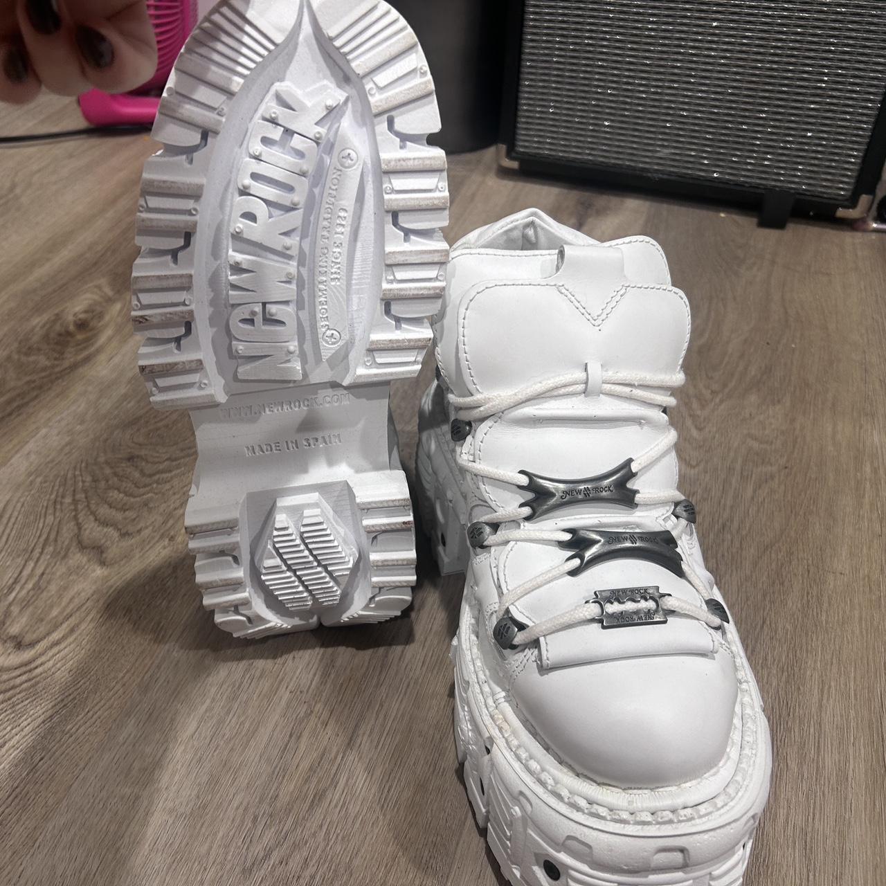 White Platform New rocks lightly if never... - Depop