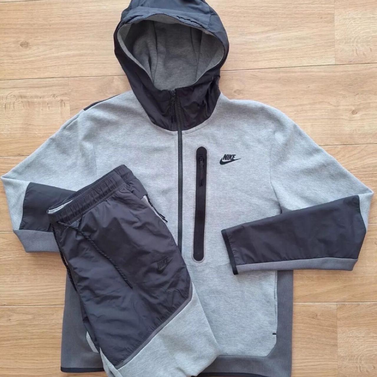Grey Nike Tech Fleece tracksuit #tracksuit never... - Depop