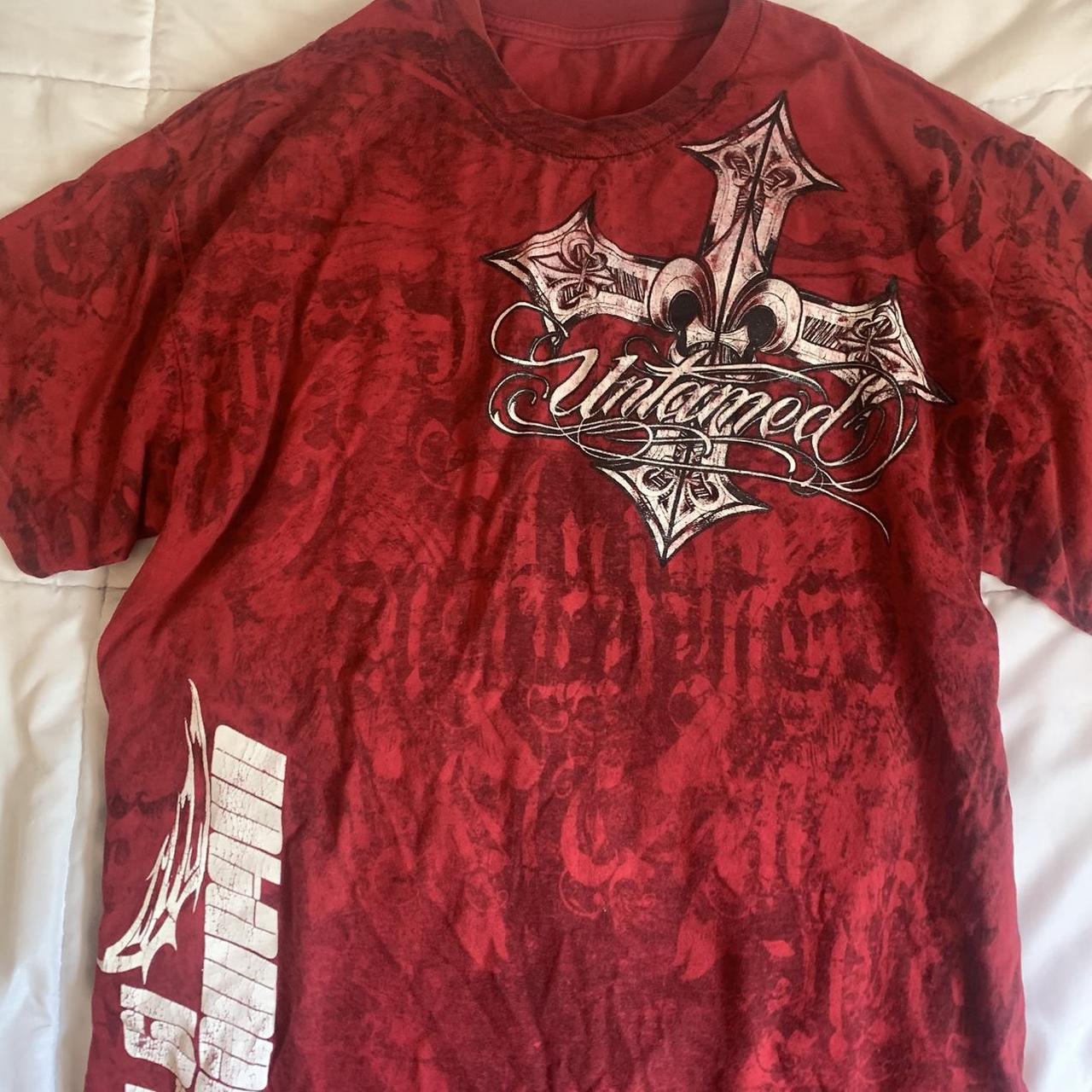 Red affliction tee - Depop