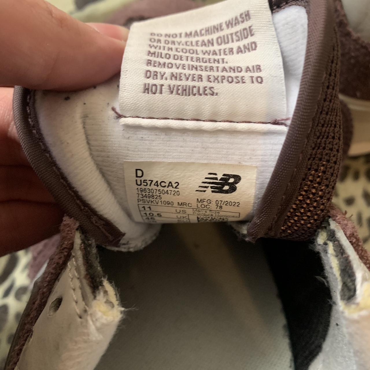 Burgundy New Balance 574 trainers size 11 in good... | Depop