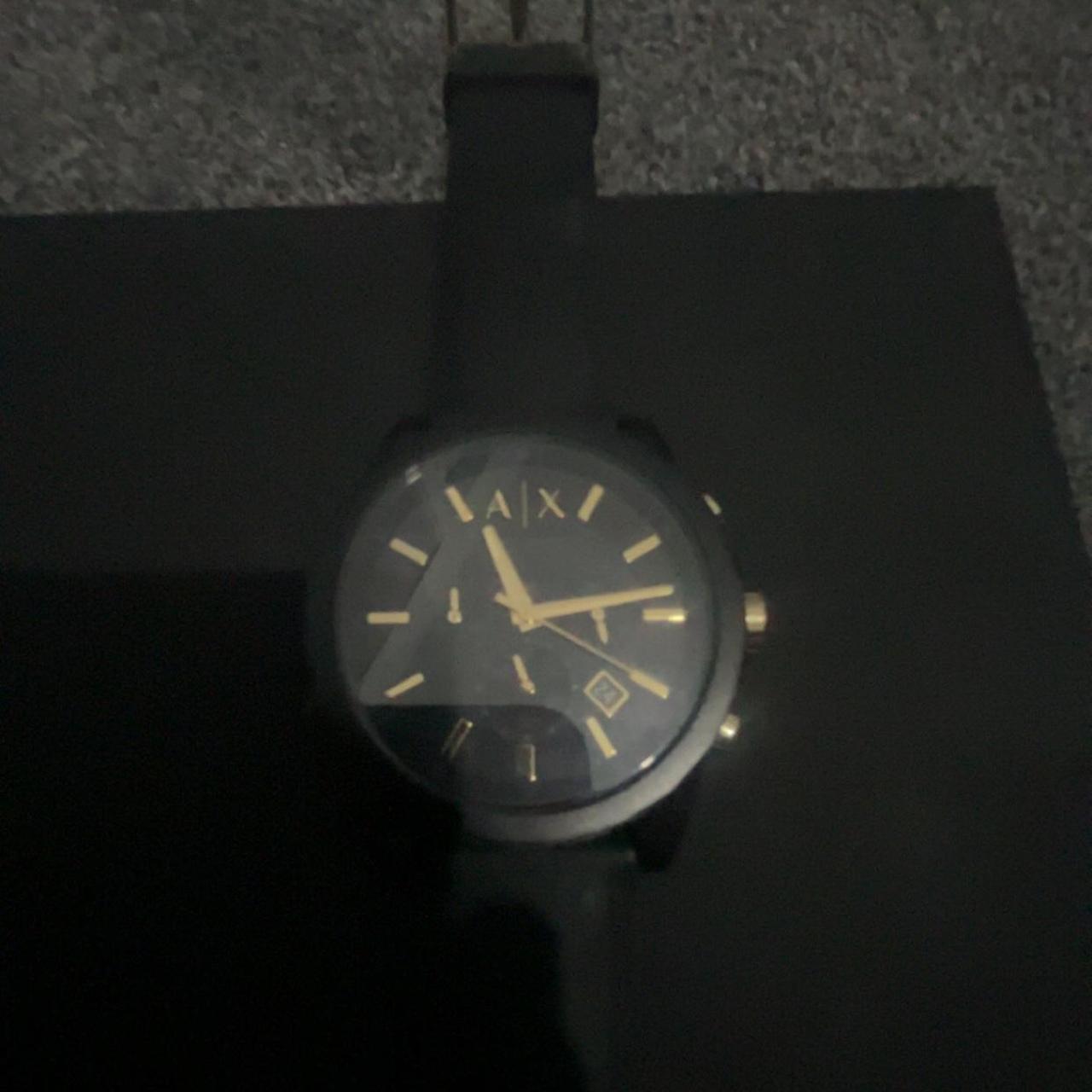 Black and gold Armani exchange watch Worn a couple... - Depop