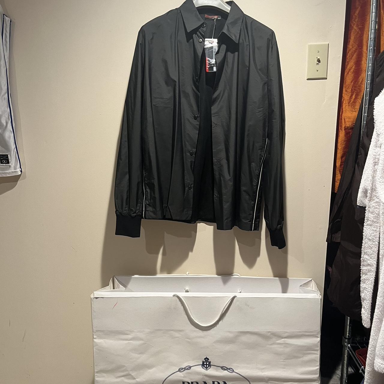 Prada track jacket size M/L depending on how tall... - Depop