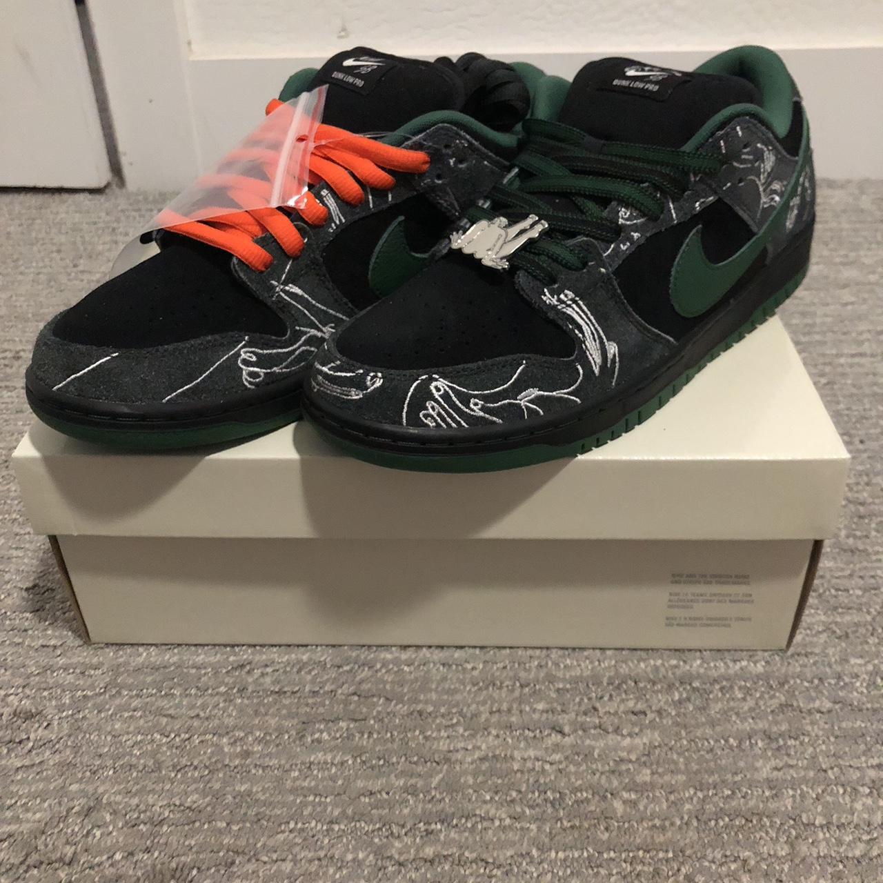 Nike x There dunk low SB size 10.5 - Depop