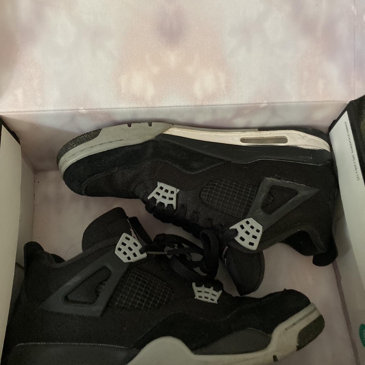 Jordan 4s black canvas - Depop