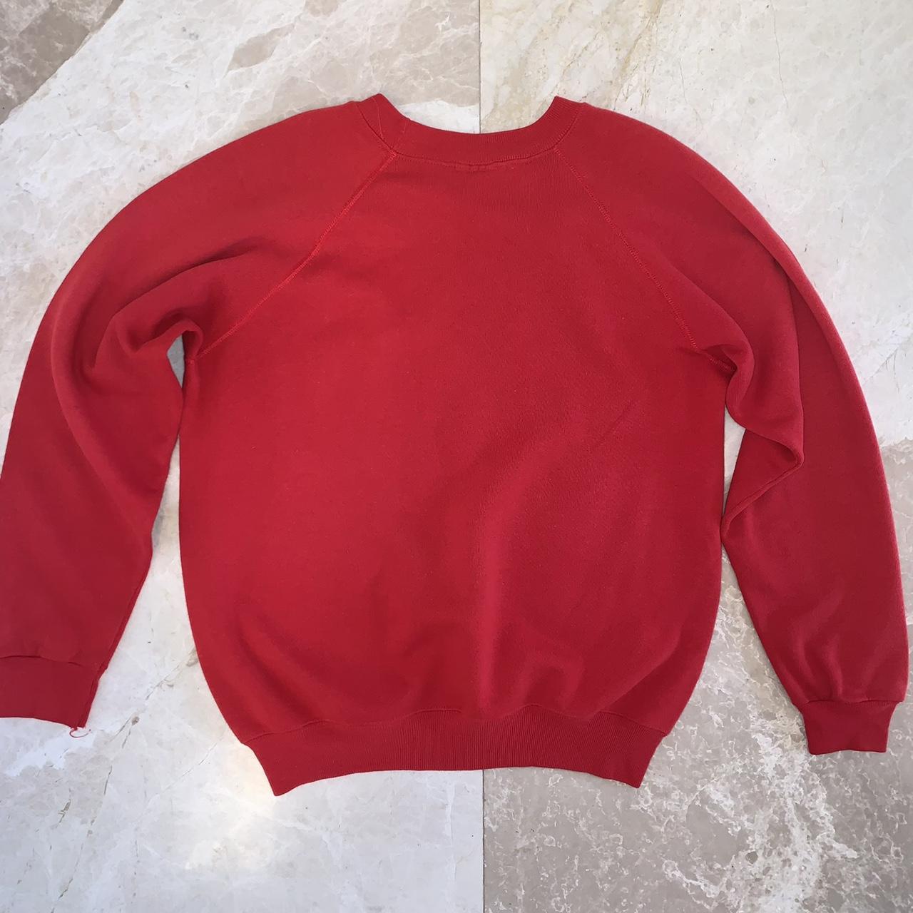 Vintage 90s red crew neck sweatshirt Navy golf... - Depop