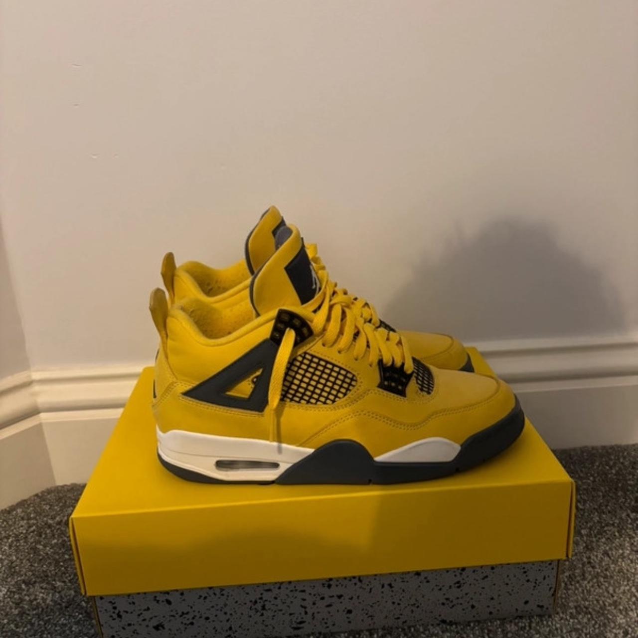 Jordan 4 yellow thunder - Depop