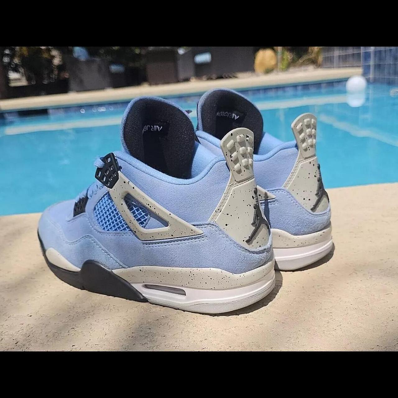 Nike Air Jordan 4 University Blue unc - size 11... - Depop