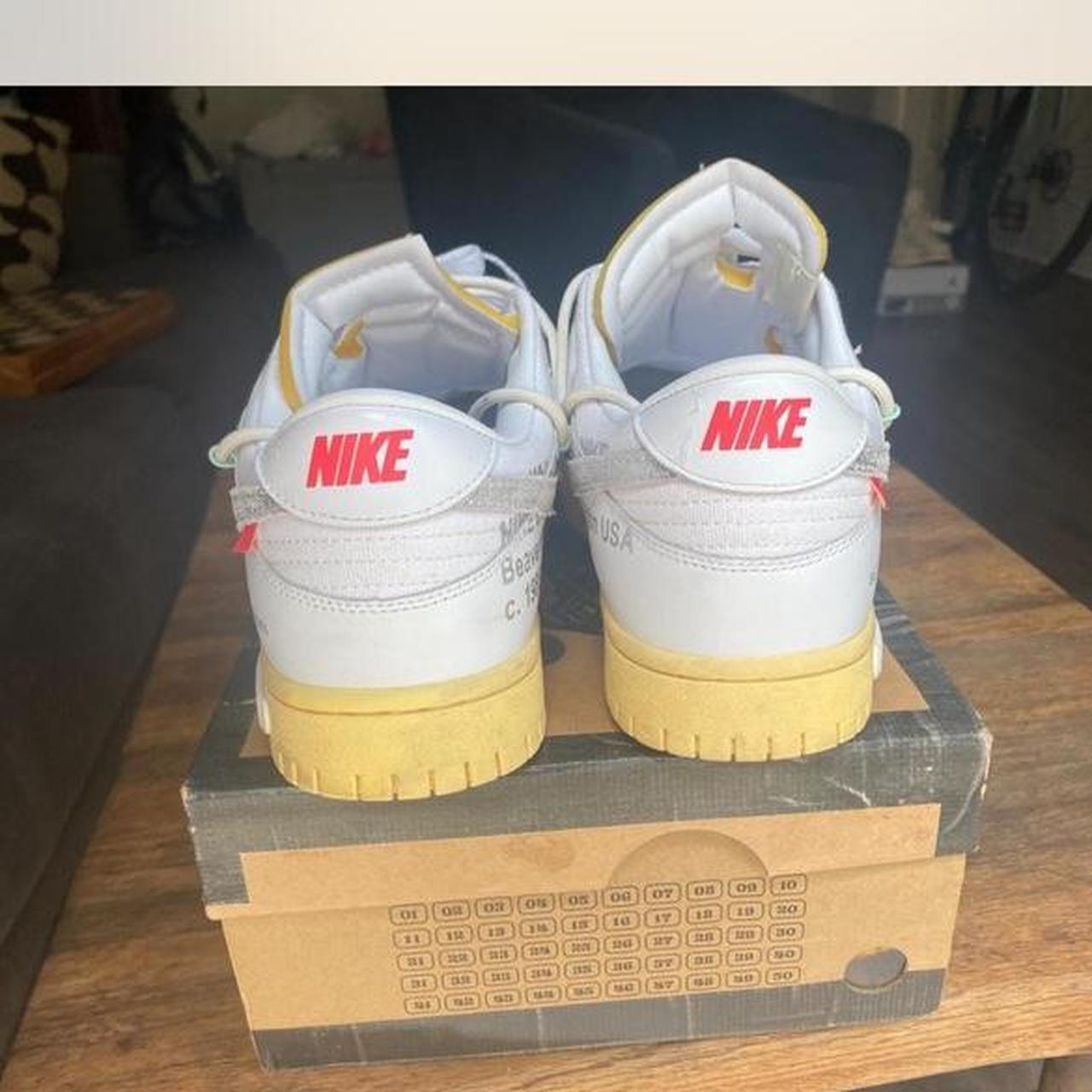 Nike off white dunks size 11 box included - Depop