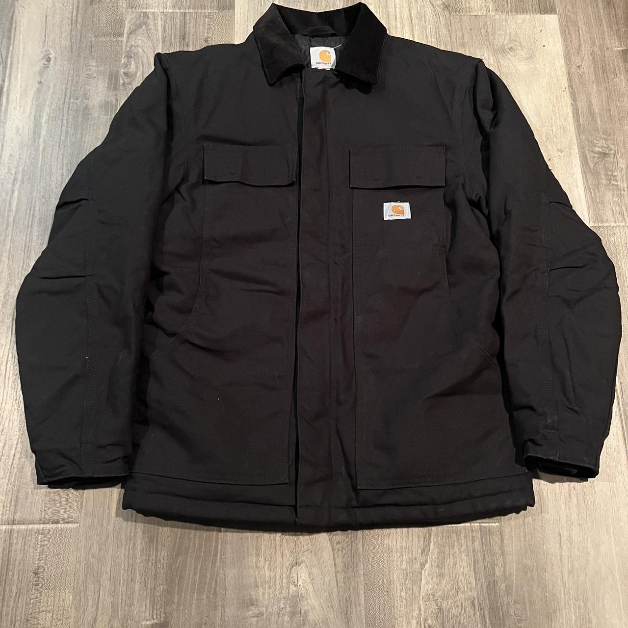 Size Small Black Carhartt Winter Jacket 21x30 Size... - Depop