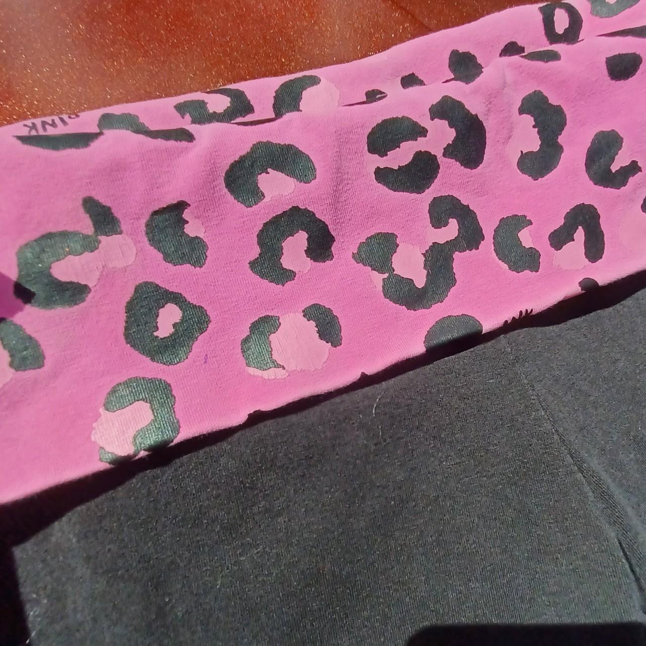 Vintage victorias secret pink leopard print fold... - Depop